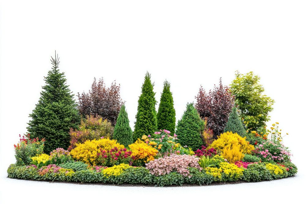 Garden flower trees landscape. | Free Photo - rawpixel