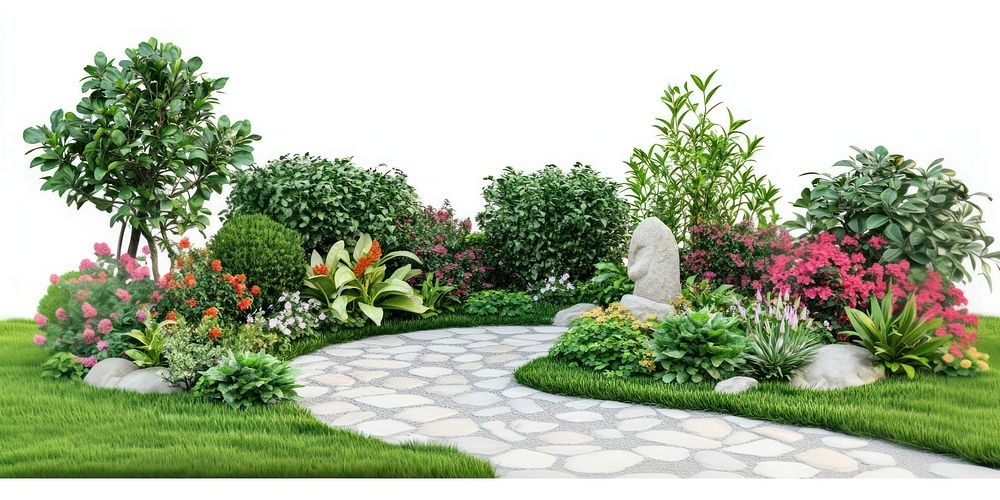 Organized English garden plants path | Free Photo - rawpixel