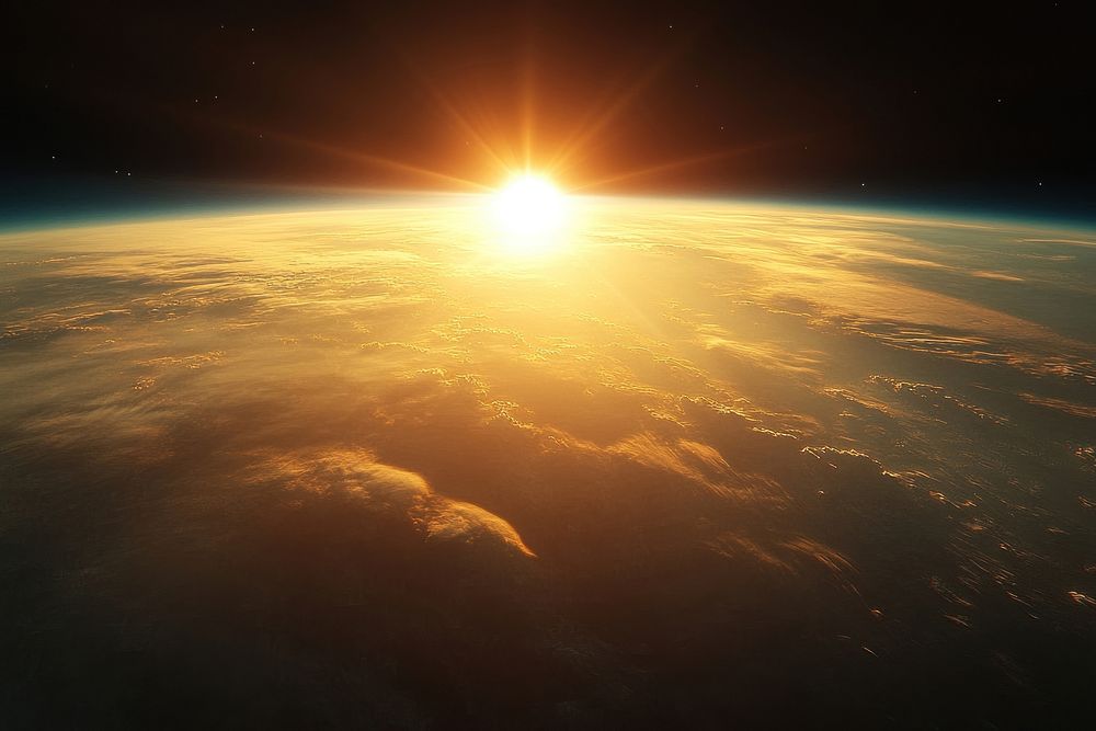 Saturn atmosphere horizon planet space. | Free Photo - rawpixel