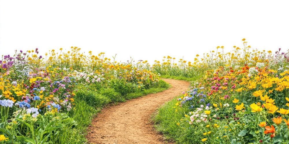 Flowers spring path outdoors. | Free Photo - rawpixel