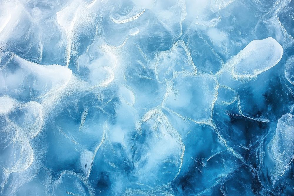 Ice surface frozen blue. | Free Photo - rawpixel