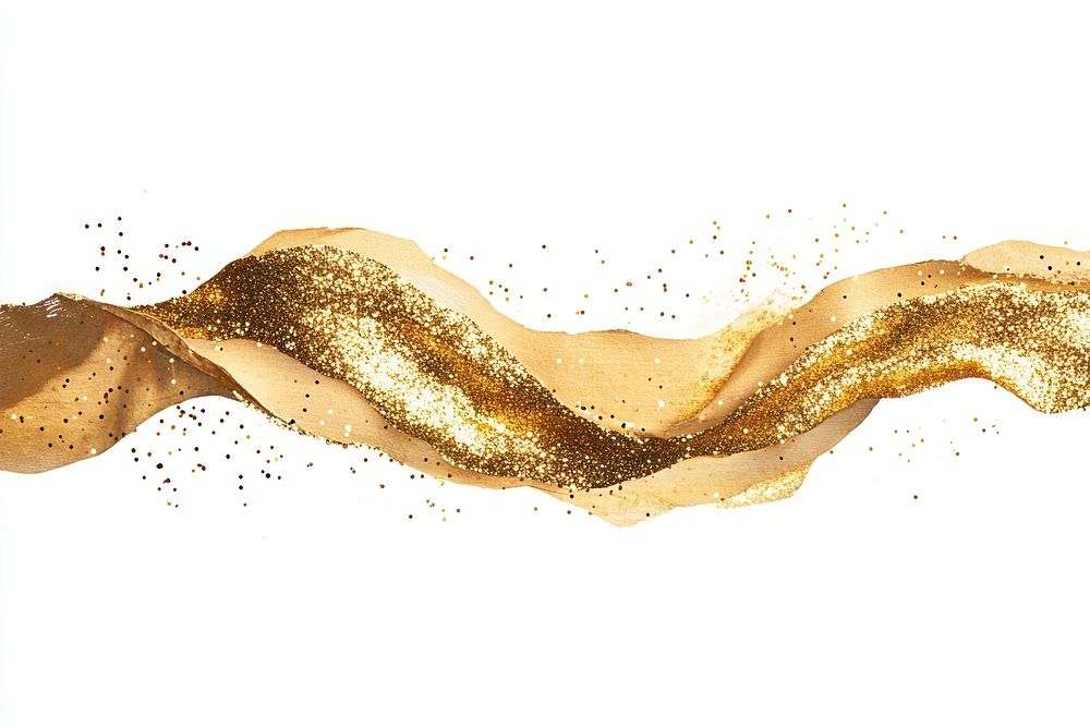 Streamer shape collage gold glitter | Free Photo Illustration - rawpixel
