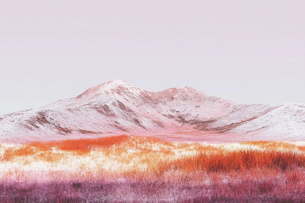 Mountain range mountains colors pink. | Free Photo - rawpixel