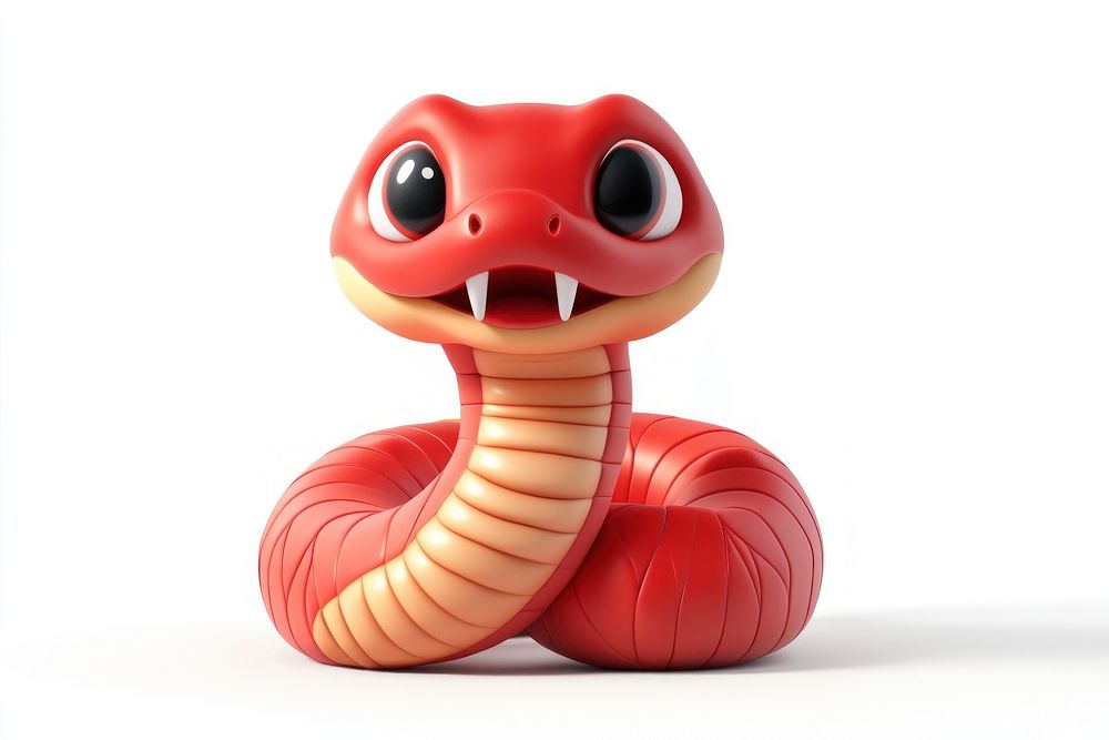 Red snake character cartoon animal | Free Photo Illustration - rawpixel