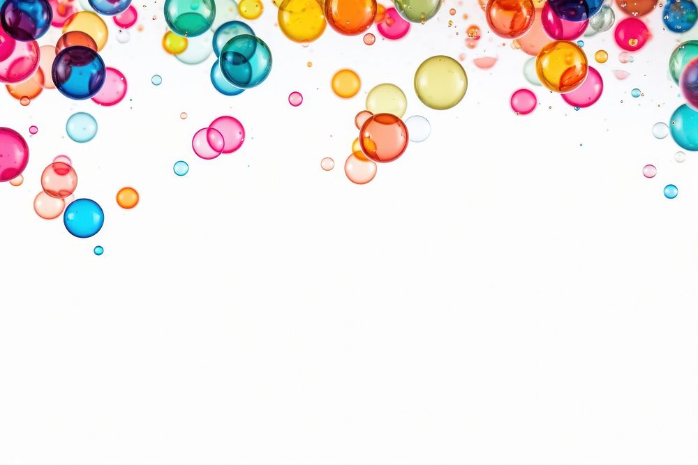 Bubble confetti border background bubbles | Free Photo - rawpixel