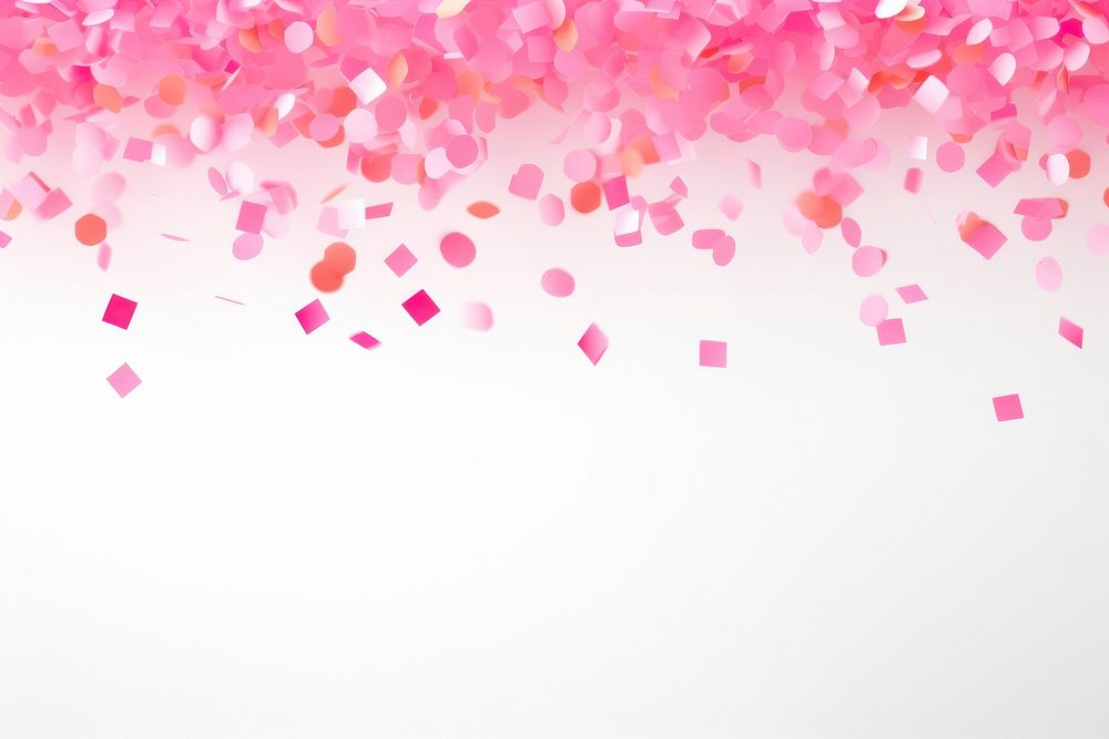Pink confetti border background celebration | Free Photo - rawpixel