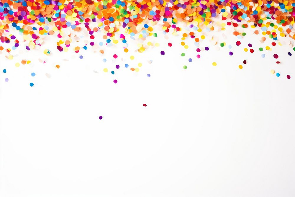 Rainbow confetti border background celebration | Free Photo - rawpixel