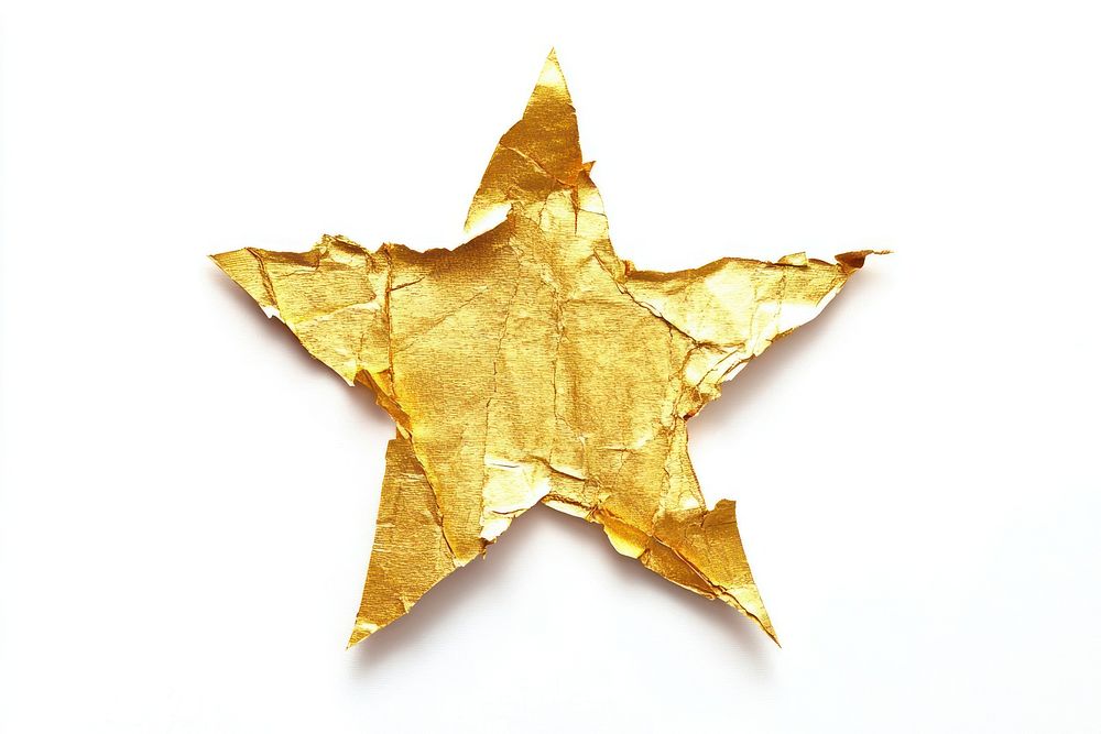 Gold star paper art illustration. | Free Photo Illustration - rawpixel