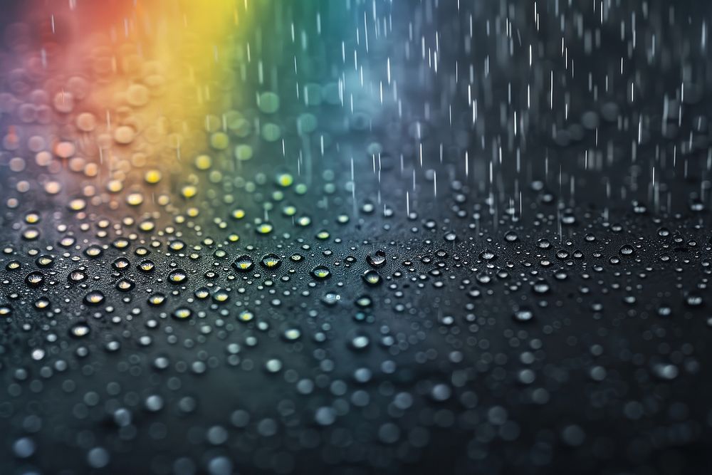 Realistic rainbow effect background droplets | Free Photo - rawpixel