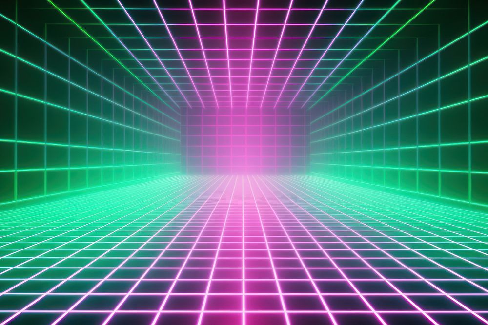 Background retro neon grid. | Free Photo Illustration - rawpixel