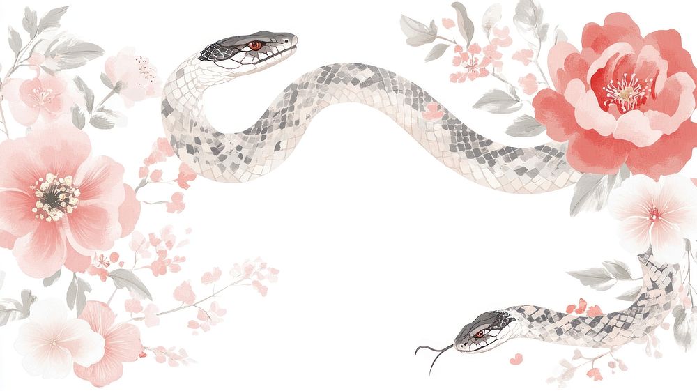 Chinese new year frame snake | Free Photo Illustration - rawpixel