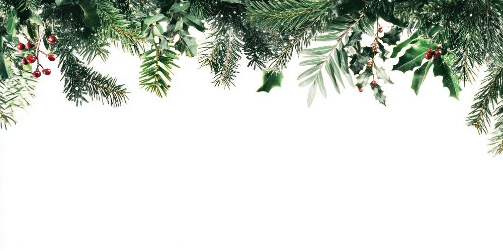 Christmas theme border celebration vegetation | Free Photo - rawpixel