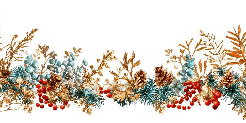 Christmas theme border nature illustration | Free Photo Illustration ...
