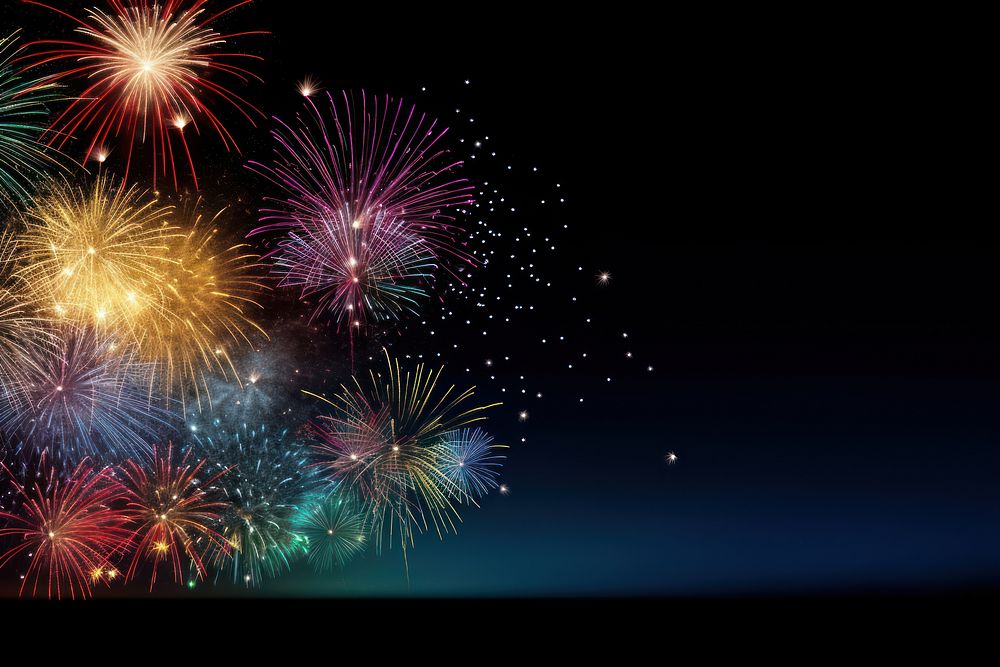 Firework border fireworks night celebration. | Free Photo Illustration ...