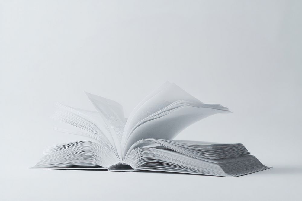 Open book pages flying white | Free Photo - rawpixel