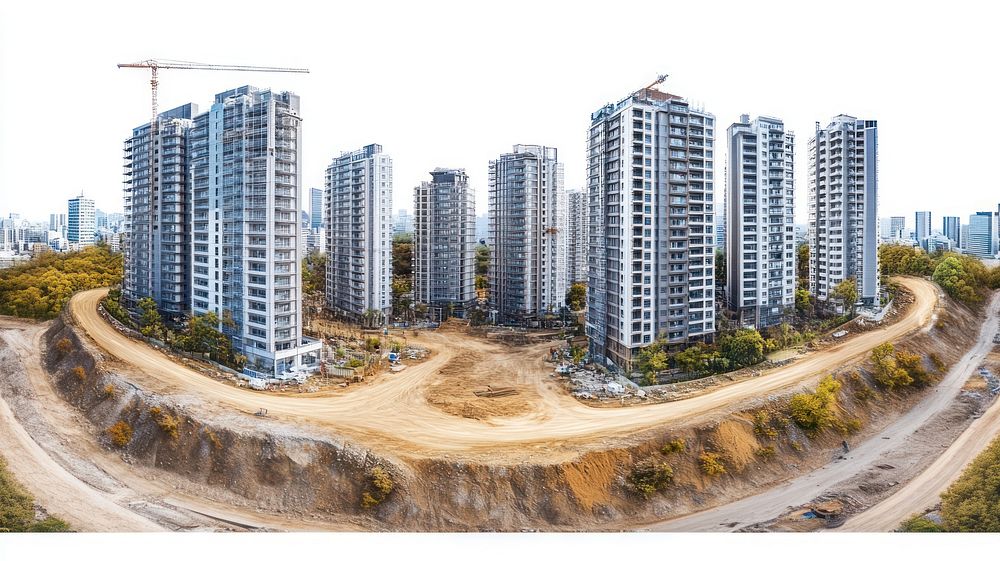 Real high-rise condominium complex construction | Free Photo - rawpixel