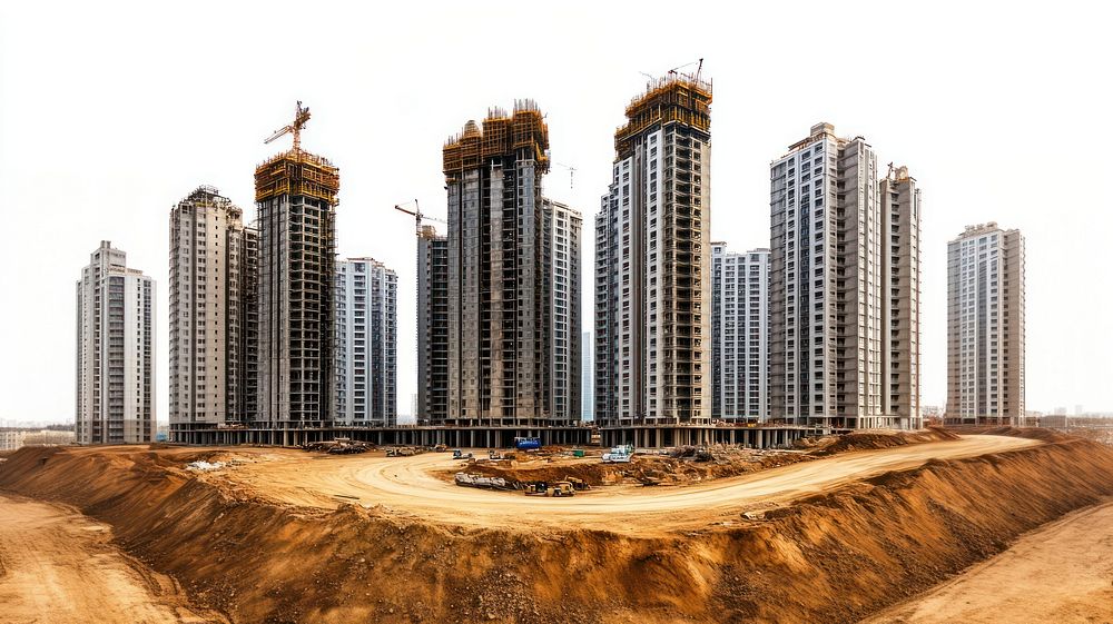 Real high-rise condominium complex construction | Free Photo - rawpixel