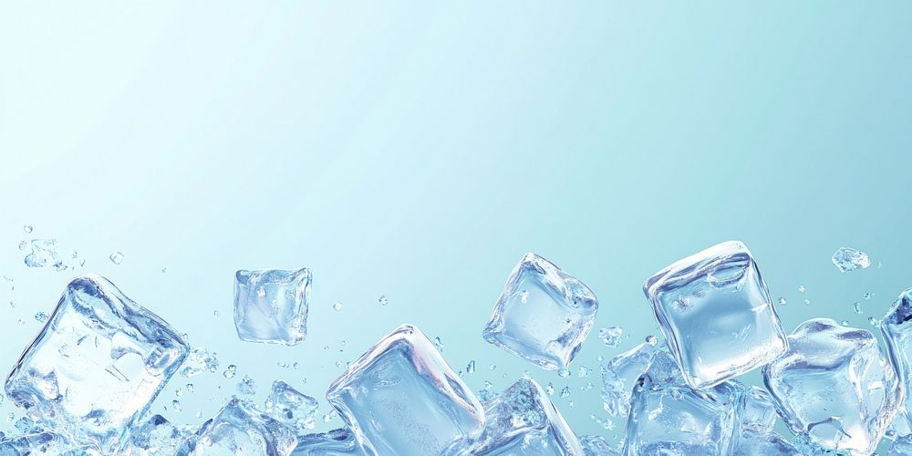Frozen Ice cubes border ice | Free Photo - rawpixel