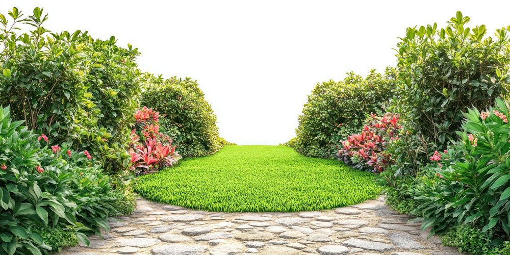 Organized English garden path landscape | Free Photo - rawpixel