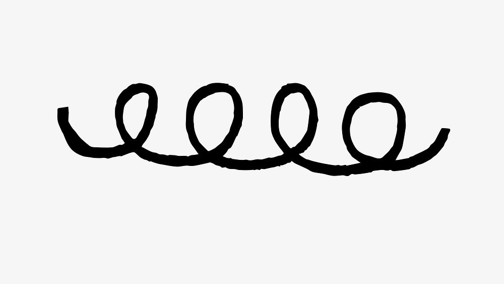 Simple black spiral line illustration | Free Photo Illustration - rawpixel