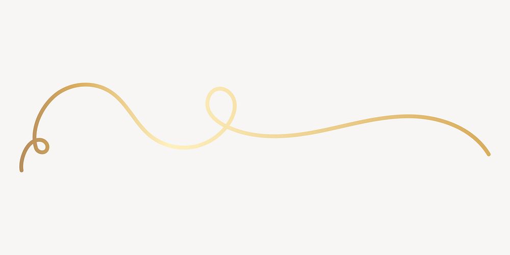 Elegant gold swirl line art, | Free Vector - rawpixel