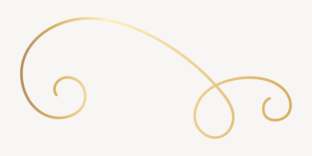 Elegant golden decorative swirl design, | Free Photo Illustration ...