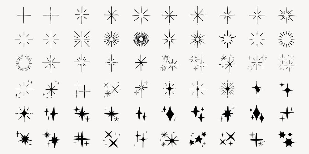 Collection 60 starburst icons. Starburst | Premium Vector Illustration - rawpixel