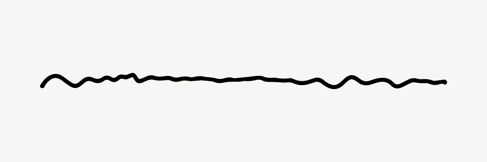 Minimalist wavy black line, element | Free Vector - rawpixel