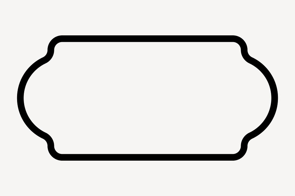 Elegant blank label design vector | Free Vector - rawpixel