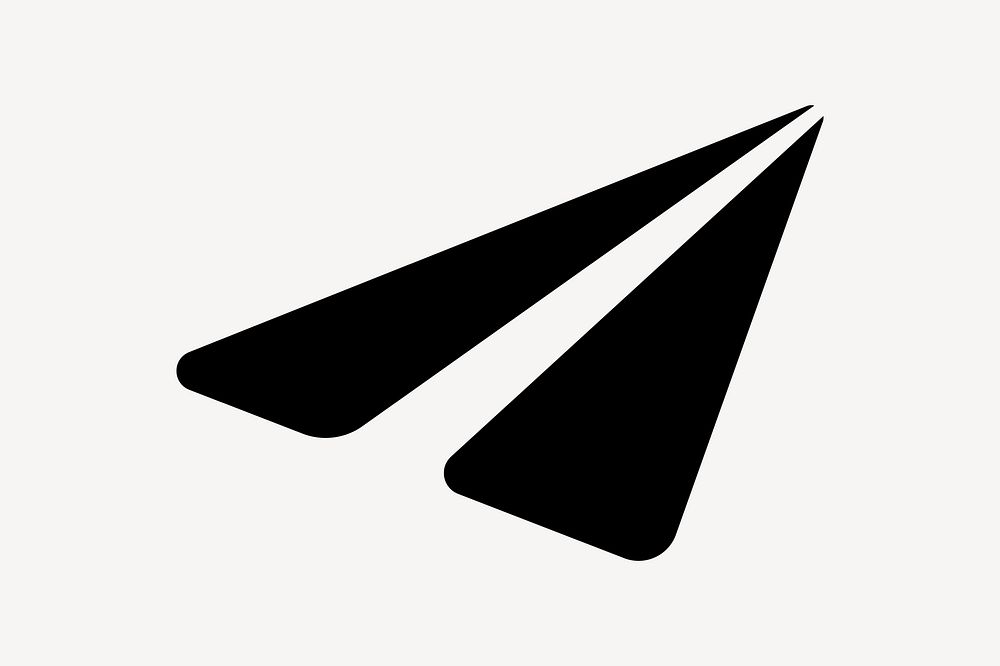 Minimalist paper plane, UI icon | Free Vector - rawpixel