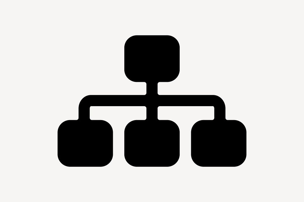 Simple organizational chart, UI icon | Free Vector - rawpixel