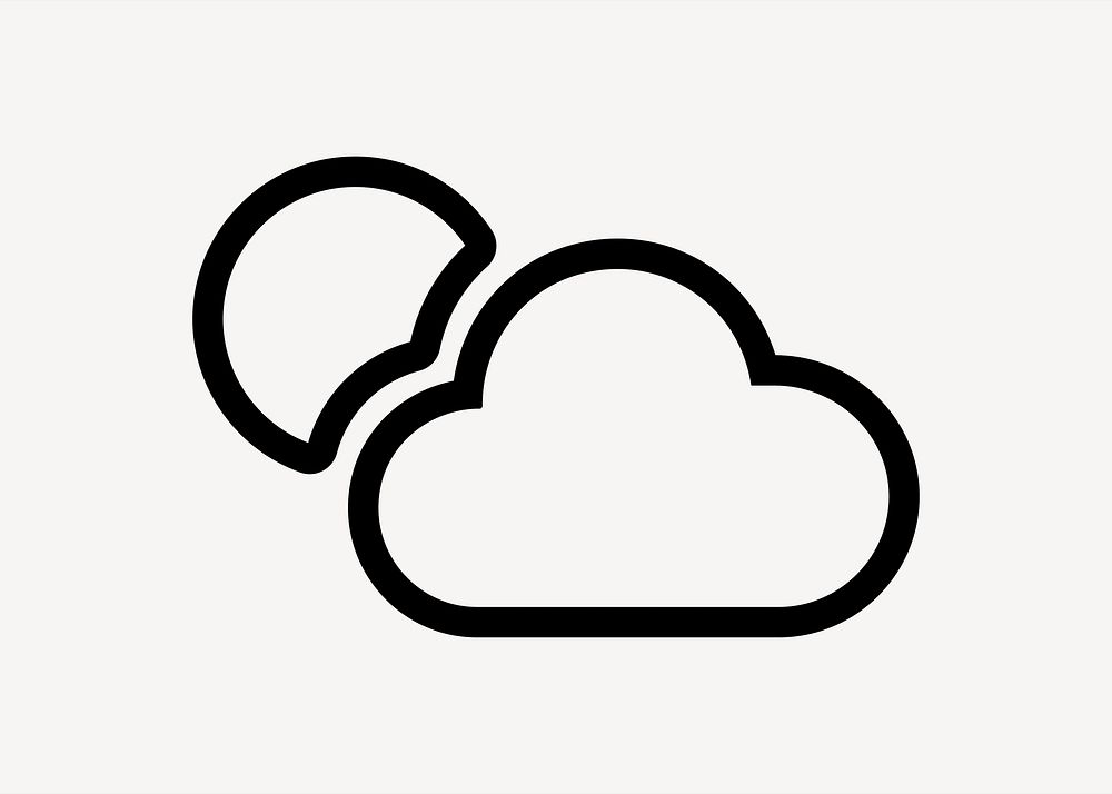 Minimalist weather design, UI icon | Free Photo Illustration - rawpixel