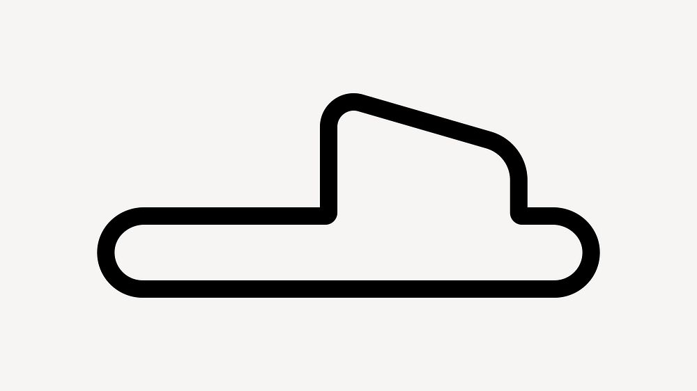 Minimalist hat outline design, UI | Free Vector - rawpixel