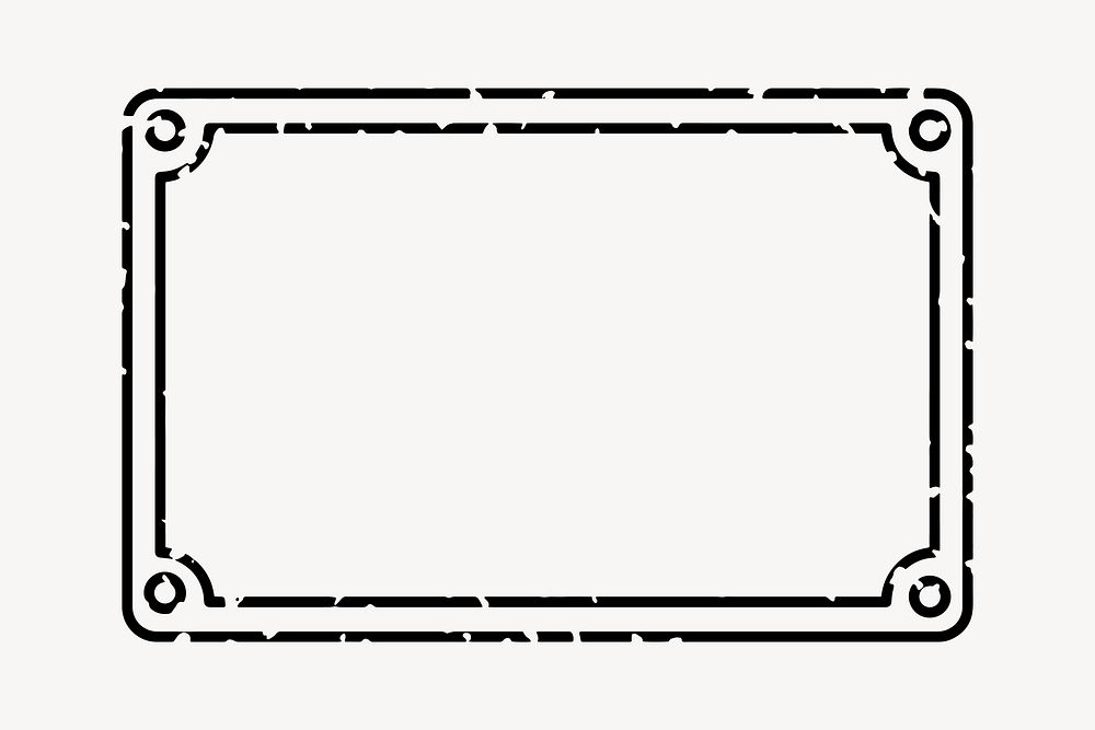 Vintage ornate rectangular frame illustration | Free Photo Illustration ...