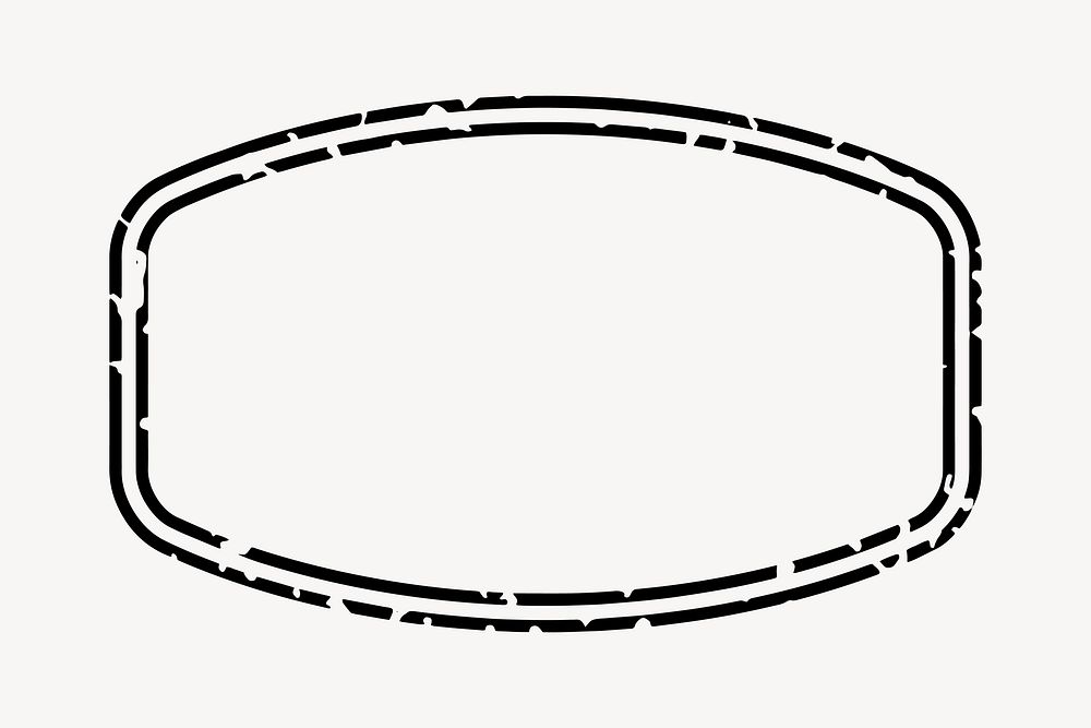 Vintage distressed label frame, element | Free Vector - rawpixel