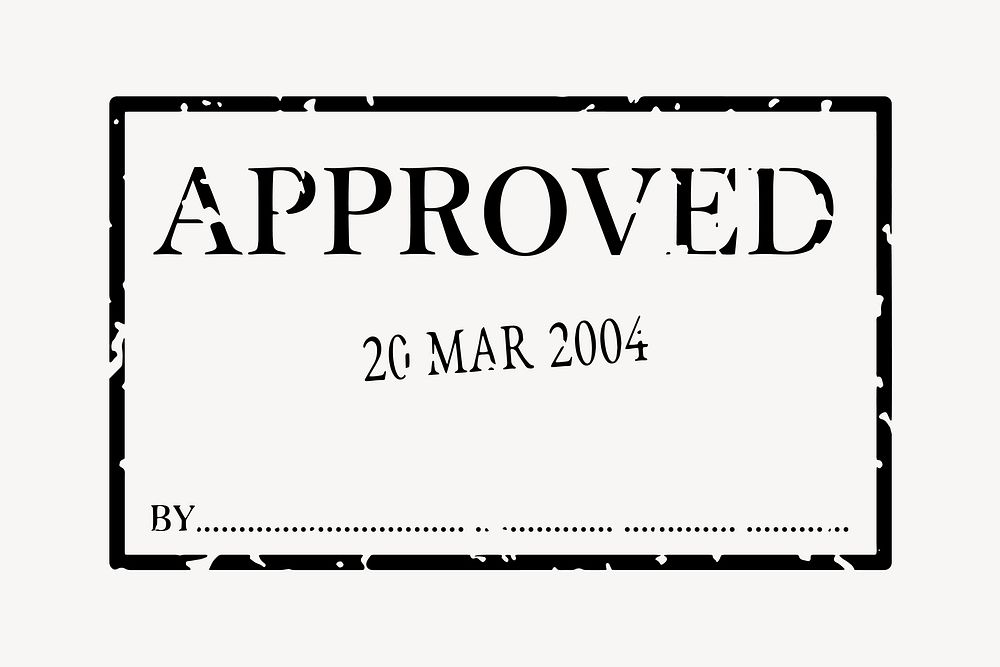 Official approval stamp design, element | Free Vector - rawpixel