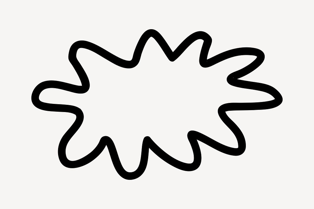 Abstract black splash shape vector | Premium Vector - rawpixel