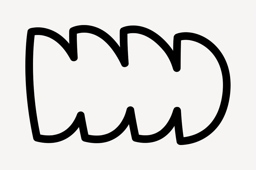 Abstract bold black line art | Free Vector - rawpixel