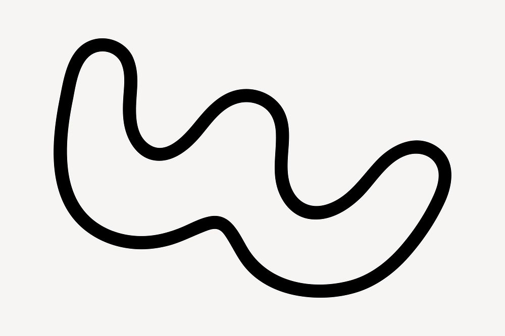 Abstract wavy black line art | Free Photo Illustration - rawpixel