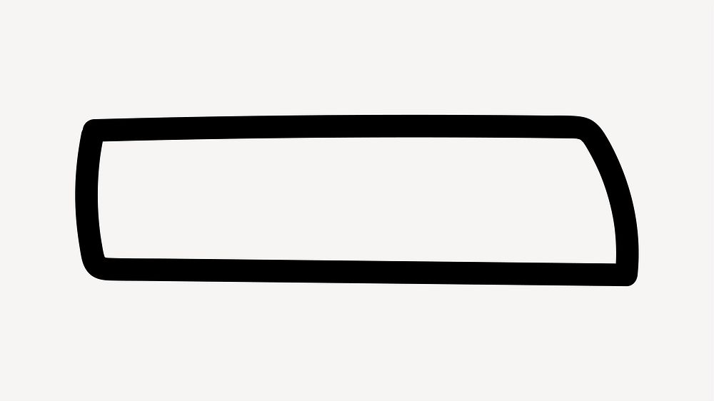 Minimalist black rectangle outline. vector | Free Vector - rawpixel