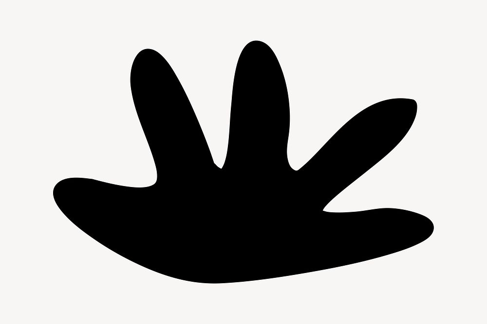 Abstract black hand silhouette vector | Premium Vector - rawpixel
