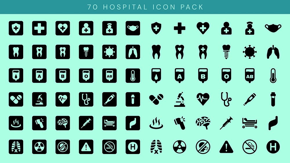 Hospital icon pack 70 medical | Premium Vector - rawpixel