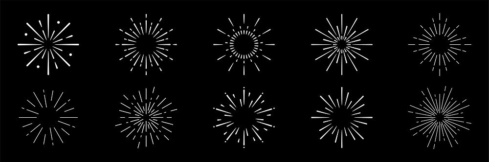 Set 10 abstract starburst designs. | Premium Vector - rawpixel