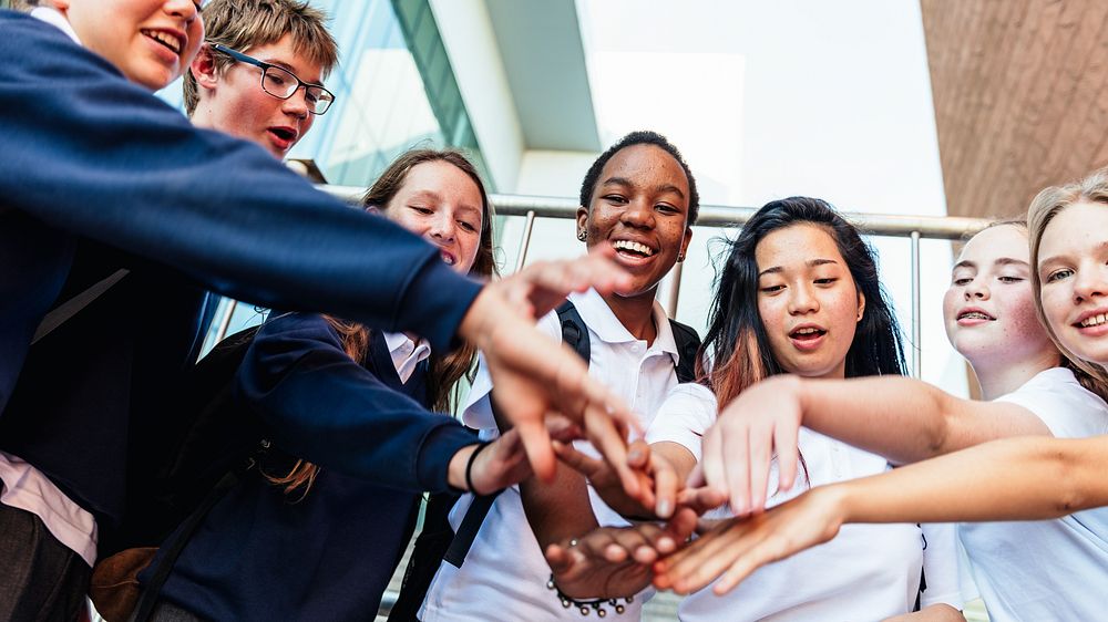 Group diverse students school uniforms, | Free Photo - rawpixel