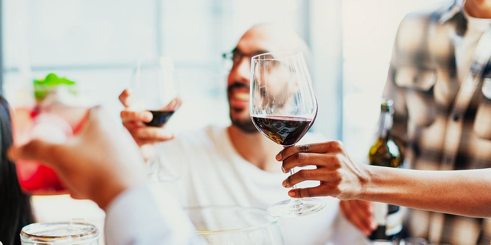 Group people enjoying wine, toasting | Free Photo - rawpixel