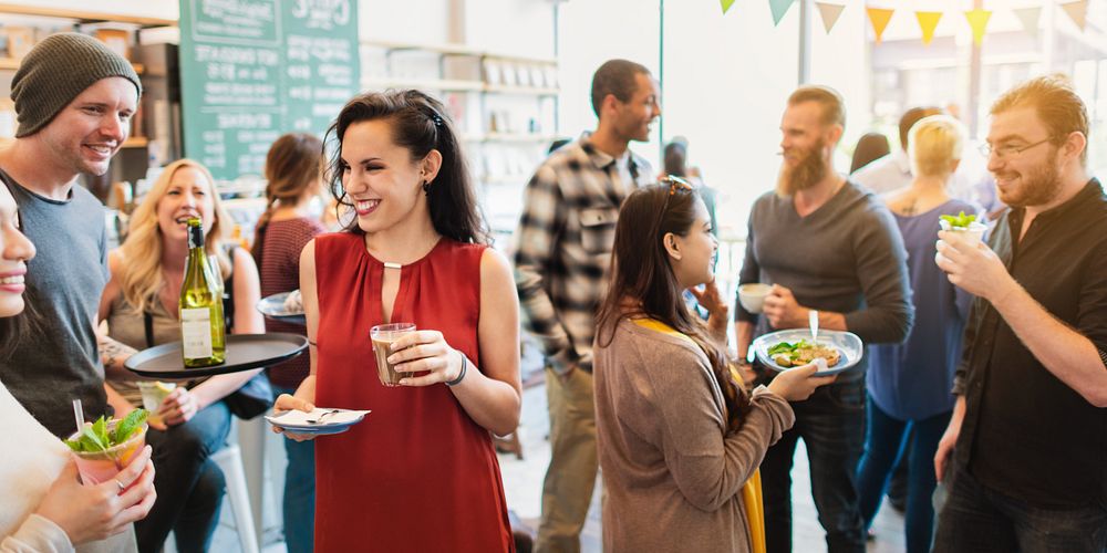 Diverse group socializing casual gathering. | Free Photo - rawpixel