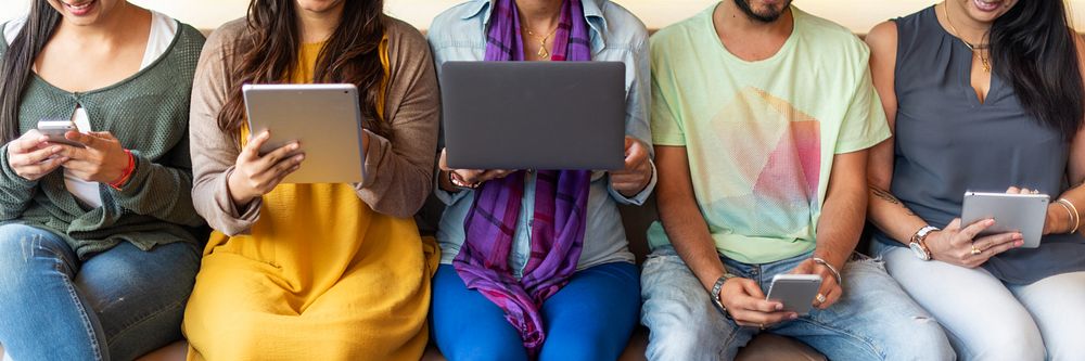 Group Indian people using devices: | Free Photo - rawpixel