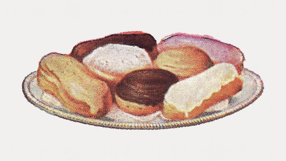 Vintage hand drawn assorted eclairs | Free Vector - rawpixel