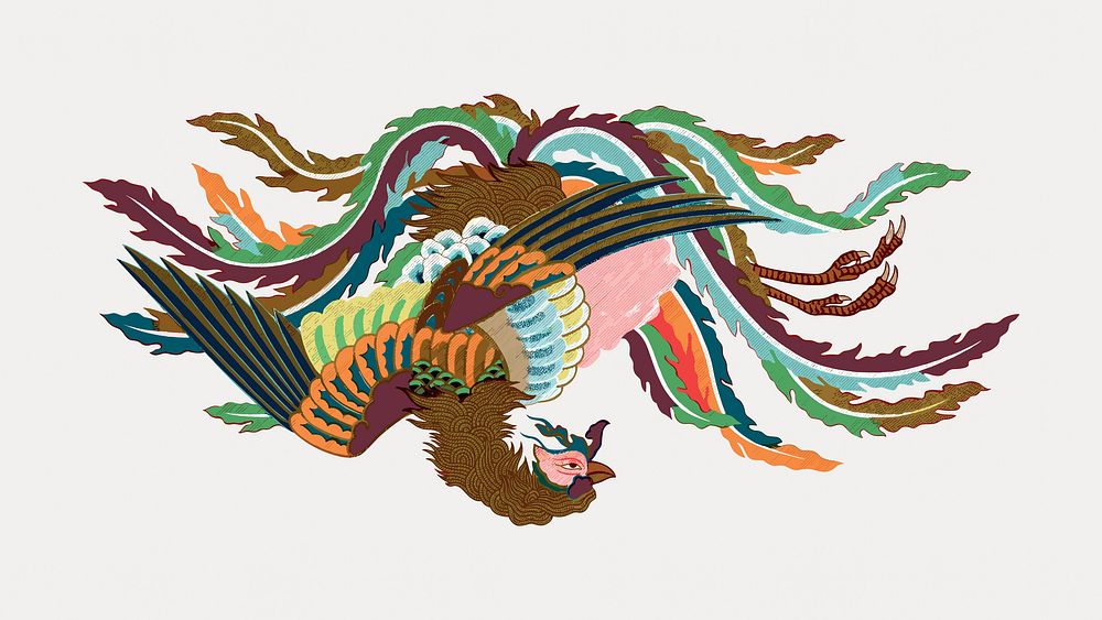 Colorful Japanese bird, vintage animal | Free Vector - rawpixel