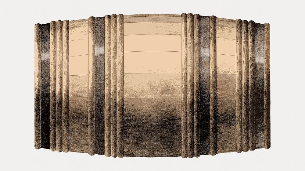 Barrel object sticker illustration isolated | Free Vector - rawpixel